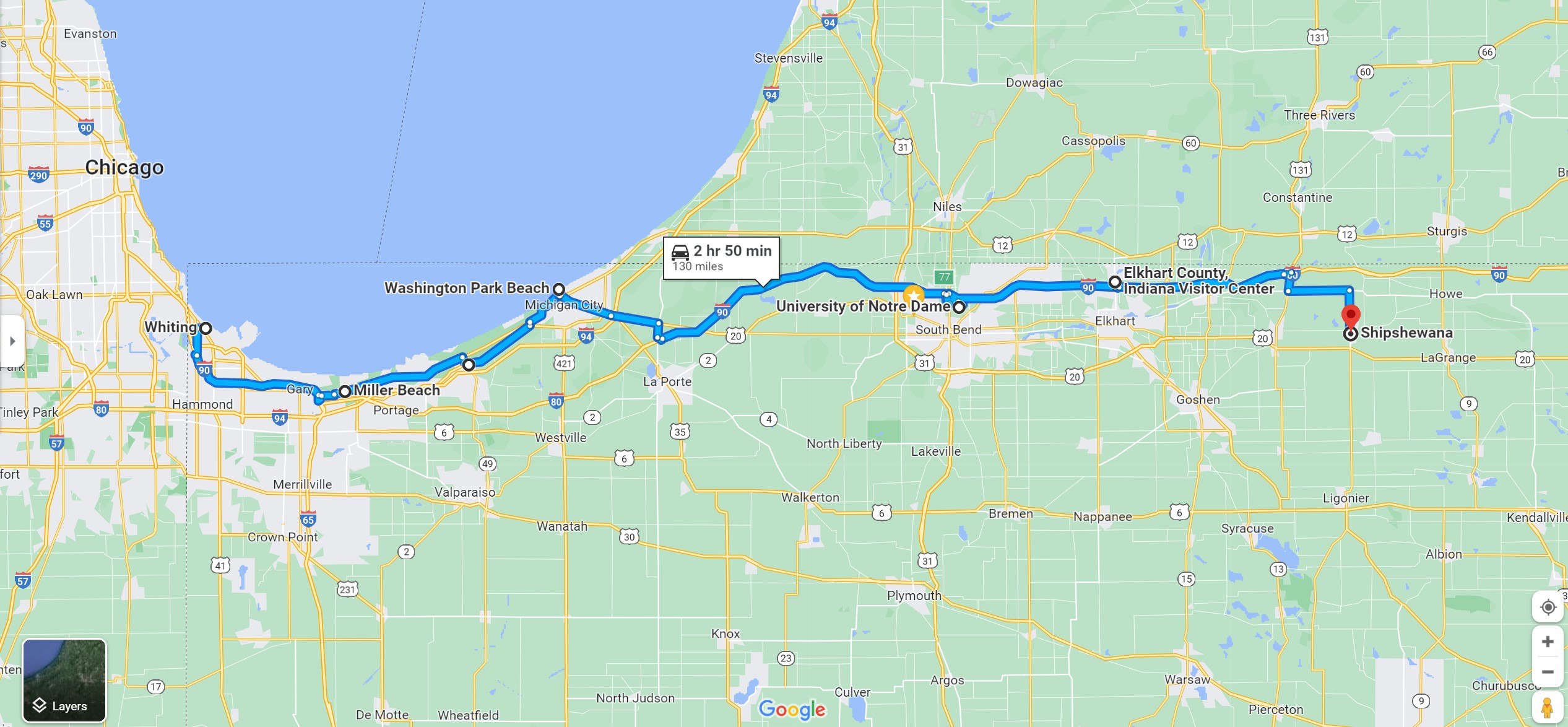 Northern Indiana Maps & Routes | NITDC